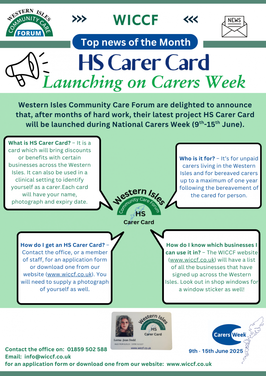 HS Carer Card Launches 9th June 2025